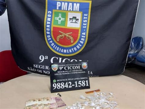 Policiais militares da 9ª Cicom detêm homem por tráfico de drogas SSP