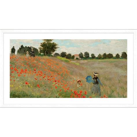 Quadro Stampa Su Tela Claude Monet Papaveri Dettaglio