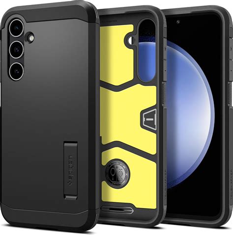 Spigen Tough Armor Hülle Kompatibel mit Samsung Galaxy S23 FE Schwarz