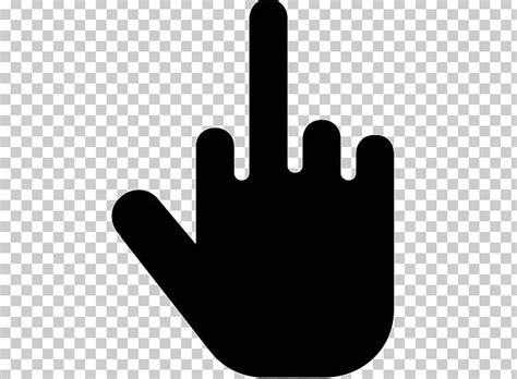 Thumb Computer Icons Middle Finger PNG Clipart Black And White