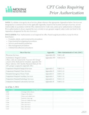 Fillable Online CPT Codes Requiring Fax Email Print PdfFiller