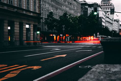 Hintergrundbilder Straße Langzeitbelichtung Slowenien städtisch