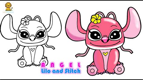 How To Draw Angel Lilo Stitch Youtube