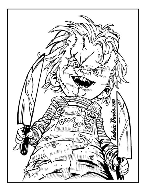 Chucky Coloring Pages Printable Coloring Pages