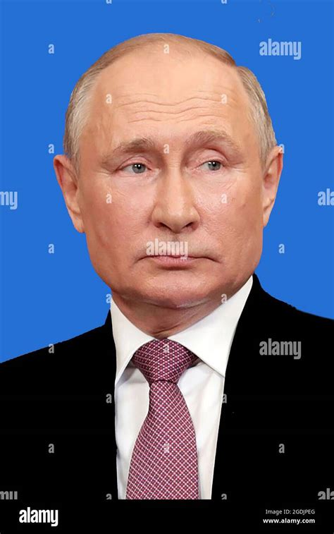 Portrait Of Wladimir Putin 07 10 1952 President Of The Russian