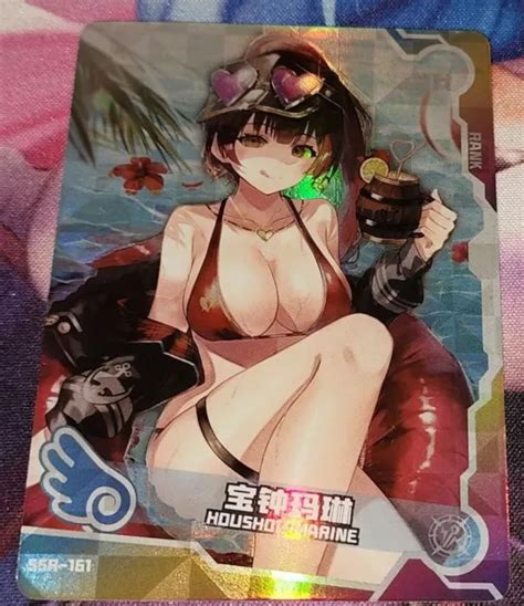 HOUSHOU MARINE HOLOLIVE CARTE SSR Anime Waifu Doujin Holo Card Goddess