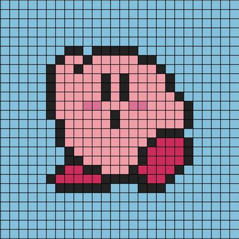 Kirby Pixel Art Dibujos En Cuadricula Dibujitos Sencillos Lindos