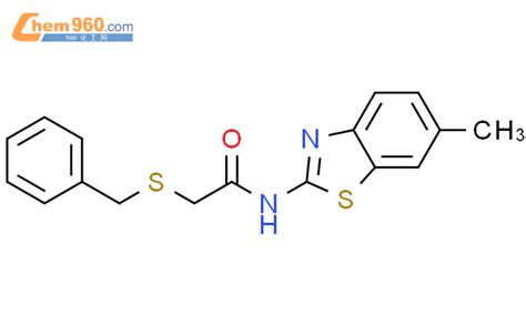 599160 05 1 2 Benzylsulfanyl N 6 Methyl 1 3 Benzothiazol 2 Yl