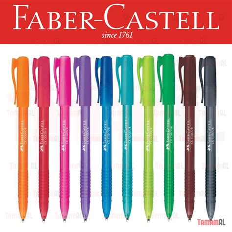Faber Castell Renkli Tükenmez Kalem 10 Farklı Renk Set Cx Color