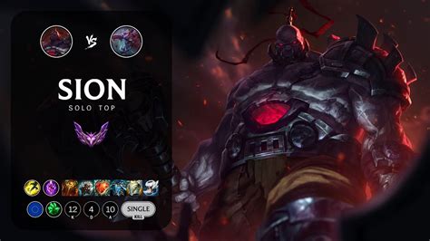 Sion Top Vs Cho Gath Euw Master Patch Youtube