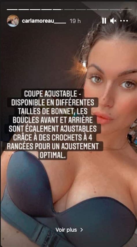 Carla Moreau dévoile sa poitrine XXL et enflamme la toile
