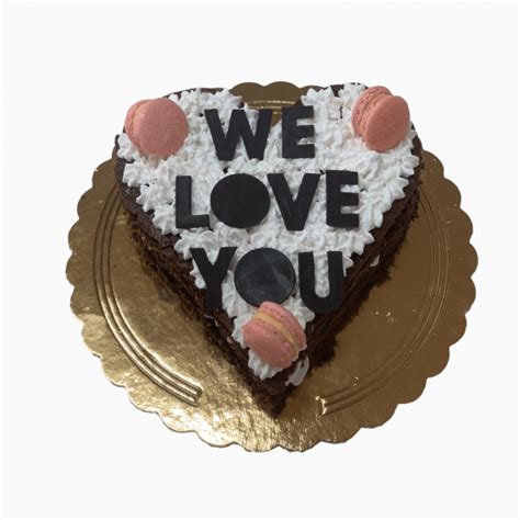 Naked Cake de coração mensagem Entrega em 24h ChefPanda