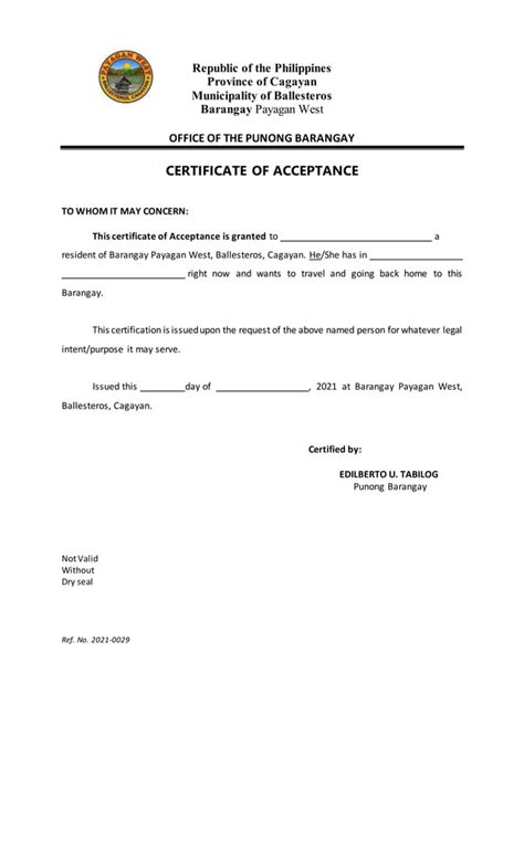 Acceptance Letter PDF