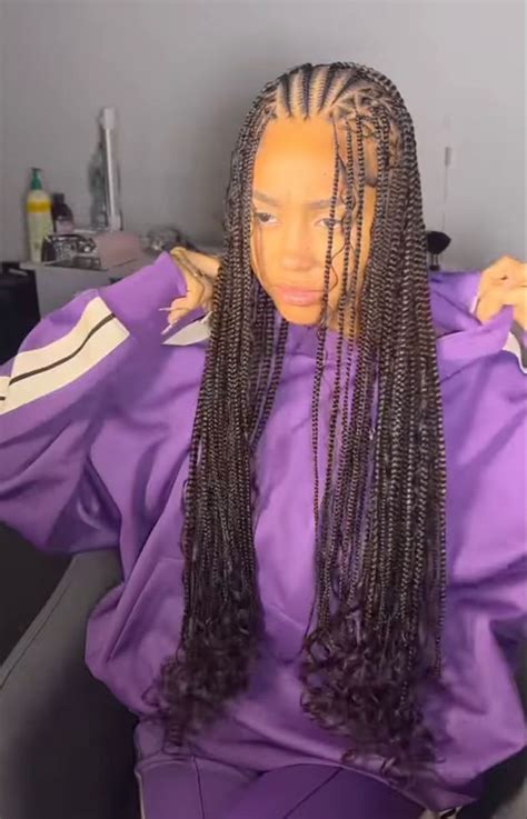 Braided Hairstyles For Black Women Cornrows Goddess Braids Hairstyles Cute Box Braids