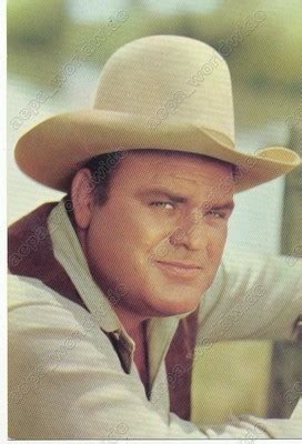 S Bonanza Dan Blocker Eric Hoss Cartwright Vintage Photo Postcard