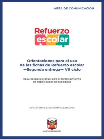 Minedu Nuevas Fichas De Refuerzo Escolar 2022 Para El Nivel Secundaria