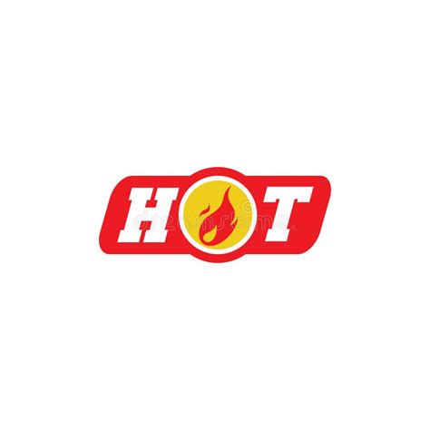 Icono De Tema De Tendencia Del Emblema Del Logotipo Caliente