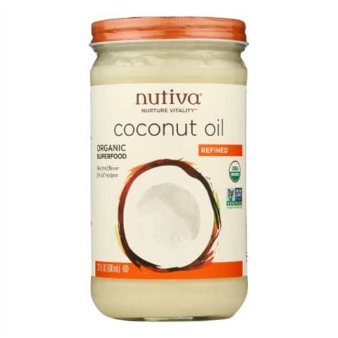 Nutiva Organic Coconut Oil Refined Case Of 6 23 Fl Oz 6 Pack 23