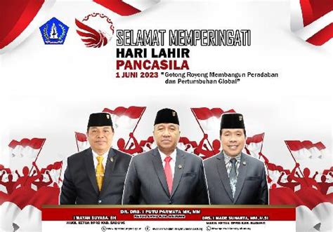 Pimpinan Dan Anggota DPRD Kabupaten Badung Ucapkan Selamat Memperingati