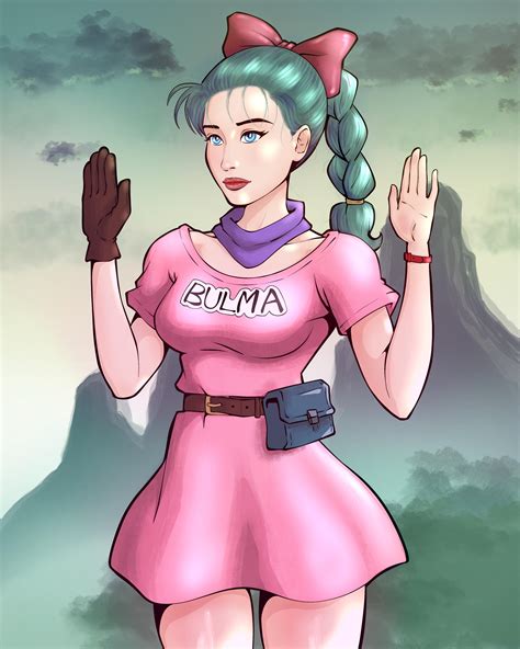 Oc Bulma Fanart By Me R Dbz