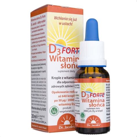 Dr Jacob S Witamina D3 FORTE W Kroplach 20 Ml