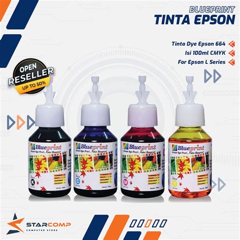 Jual Tinta Epson Blueprint Refill For Printer Epson L Series Ml