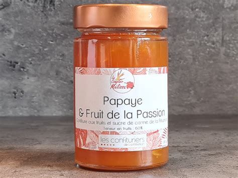 Confiture de Papaye et Fruit de la Passion de La Réunion 230 G