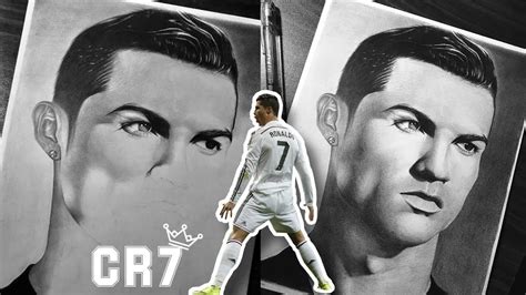 Como Dibujar A Cristiano Ronaldo Cr Sombreado Realista A Lapiz