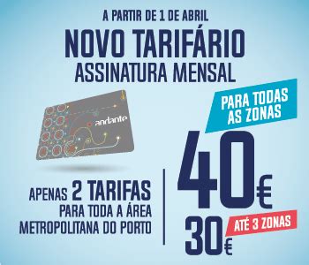 Novas Assinaturas Andante Andante Transportes Intermodais Do Porto