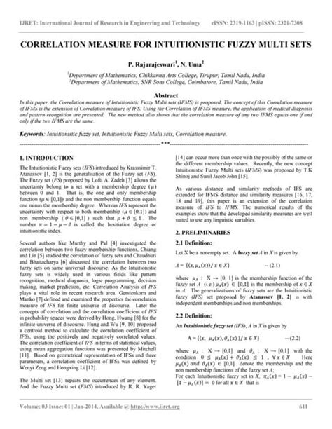 correlation measure for intuitionistic fuzzy multi sets pdf