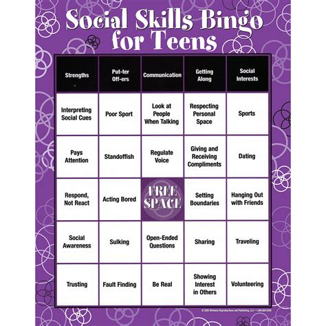 Social Skills Activities For Teens Printables