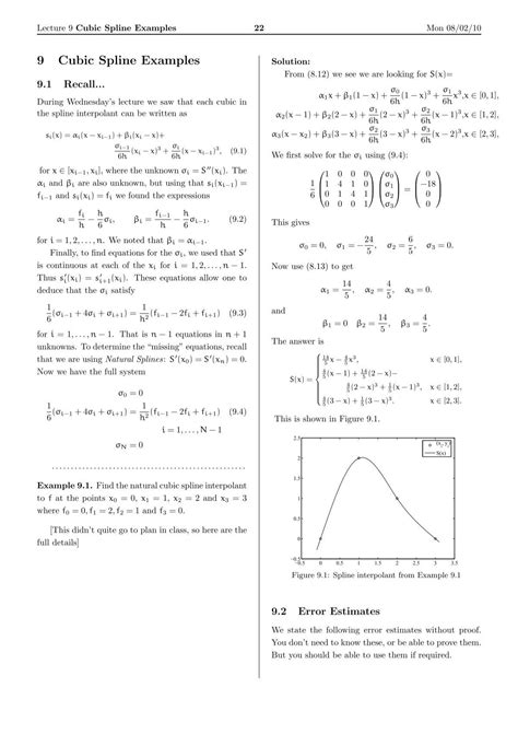 9 cubic spline examples