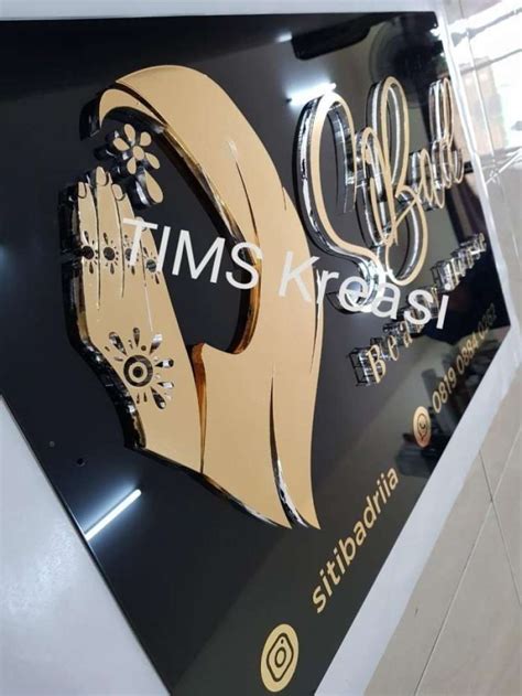 Jual Signage Acrylic Plang Nama Usaha Signage Cutting Letter Di