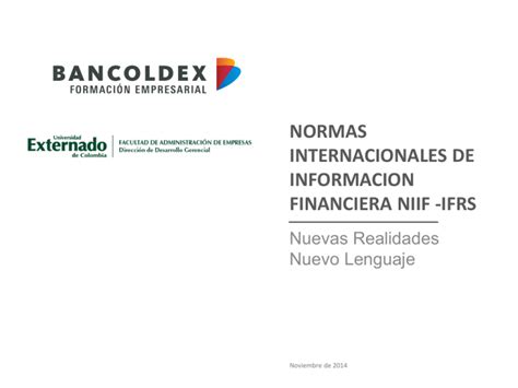 Normas Internacionales De Informacion Financiera Niif Ifrs