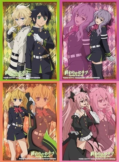 スリーブアニメ終わりのセラフから百夜優一郎百夜ミカエラ柊シノア三宮三葉クルルツェペシカードスリーブが登場 2016