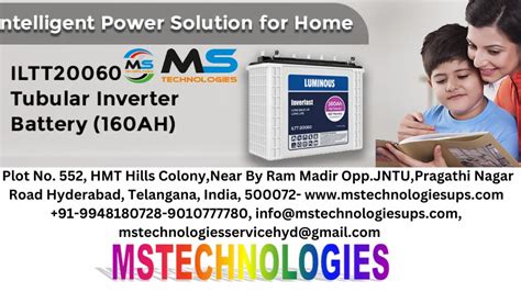 Luminous Tubular Inverlast 160ah ILTT20060 Tall Inverter Battery For