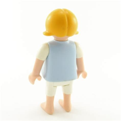 Playmobil Enfant Fille Blanc Et Bleu Pieds Nus 4132 5634