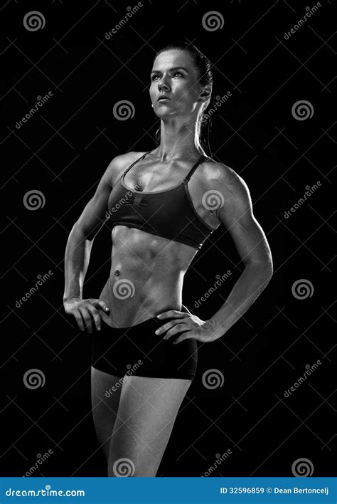 Woman Atlethe Showing Her Figure Stock Image Image Of Showing Posing