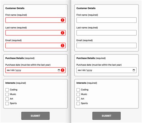 Progressively Enhanced Form Validation Part Layering In Javascript