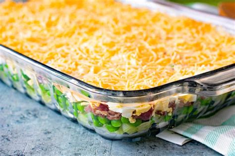 Traditional Seven Layer Salad Perfect Make Ahead Salad Or Side Dish