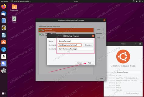 How To Autostart Applications On Ubuntu 20 04 Focal Fossa Linux Linux