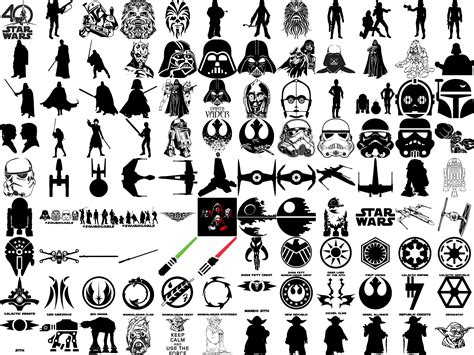 Star Wars Svg Bundle Star Wars Files Star Wars Cut Files Etsy