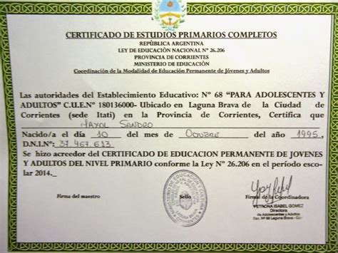 Donde Saco Mi Certificado De Primaria Image To U
