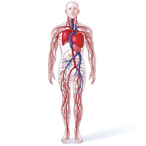 Diagrama del sistema cardiovascular humano Estructura anatómica del