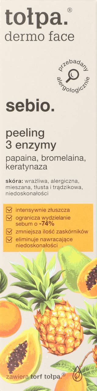 TOŁPA dermo face sebio peeling 3 enzymy 40 ml Drogeria Rossmann pl