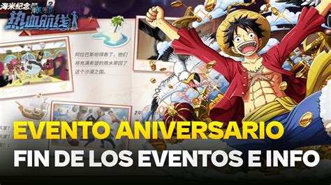 ANIVERSARIO FIN DE LOS EVENTOS E INFO One Piece Fighting Path YouTube