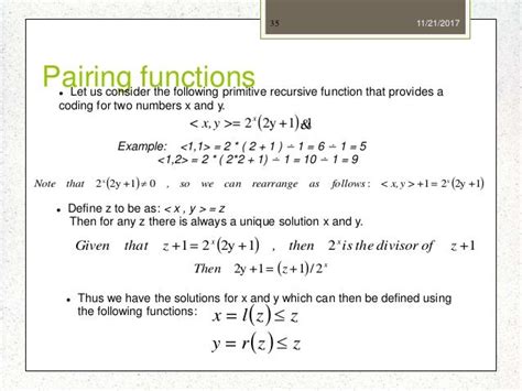 5 2 primitive recursive functions