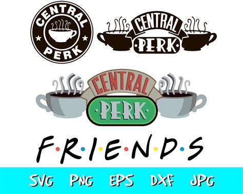 Central Perk Digital Arts Print Svg Friend Tv Show Vector Etsy