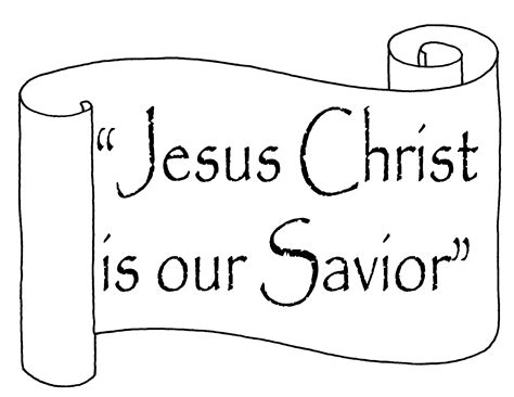 Jesus Christ Is My Savior Coloring Page Printable Images And Photos