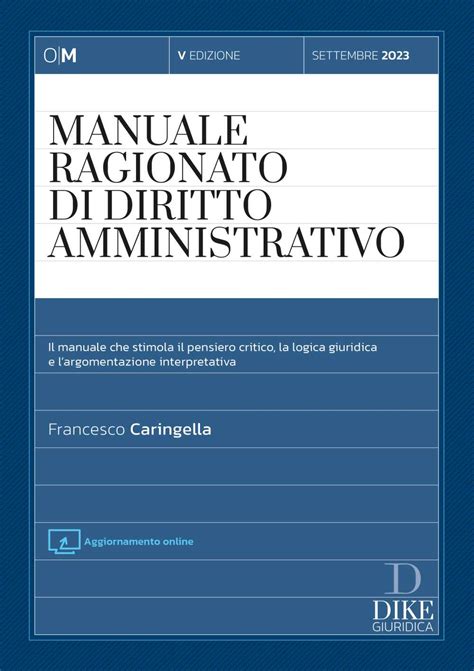 Manuale Ragionato Di Diritto Amministrativo Dike Giuridica